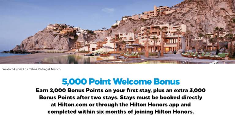 Join Hilton Honors and earn up to 5,000 bonus points on your first two ...