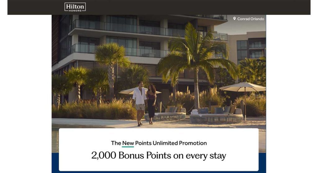 Hilton Honors: Earn 2,000 bonus points on all stays Worldwide ...
